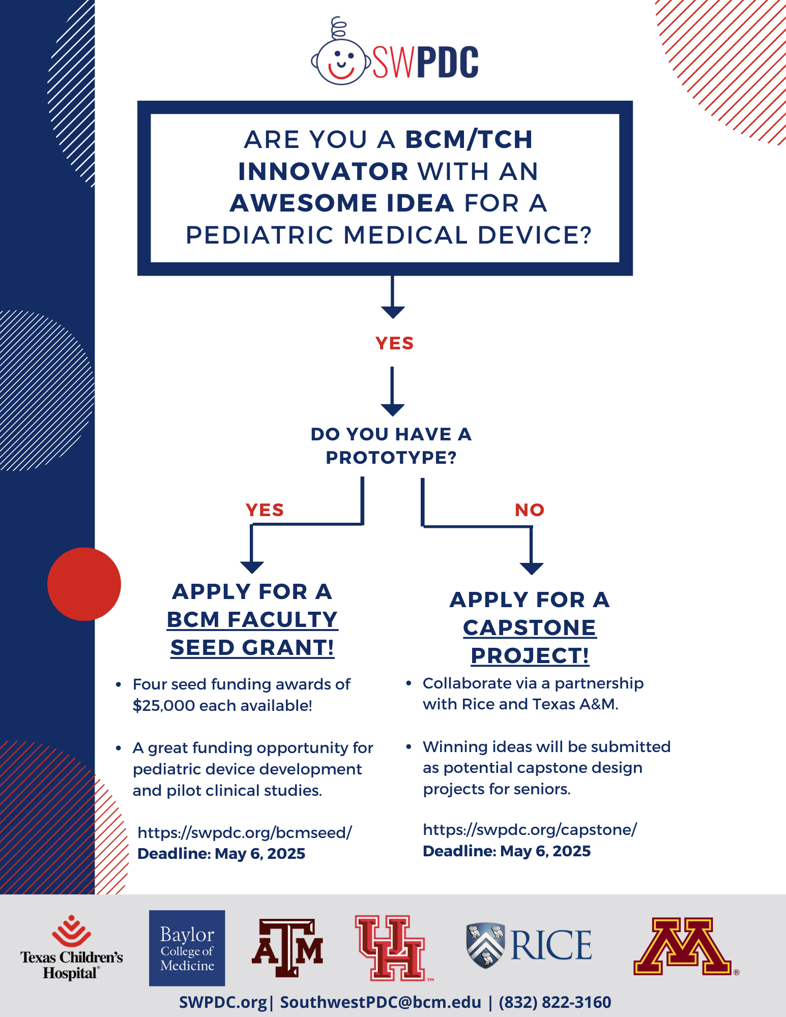 SWPDC/BCM/TCH Pediatric Device Seed Funding Program | SWPDC